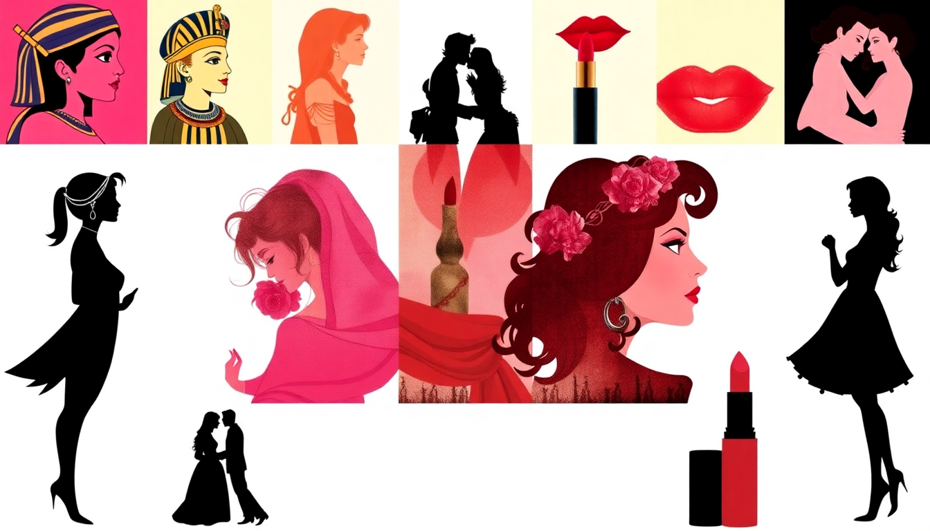 From Cleopatra to Modern Icons: Lipstick Styles of Epic Lovers