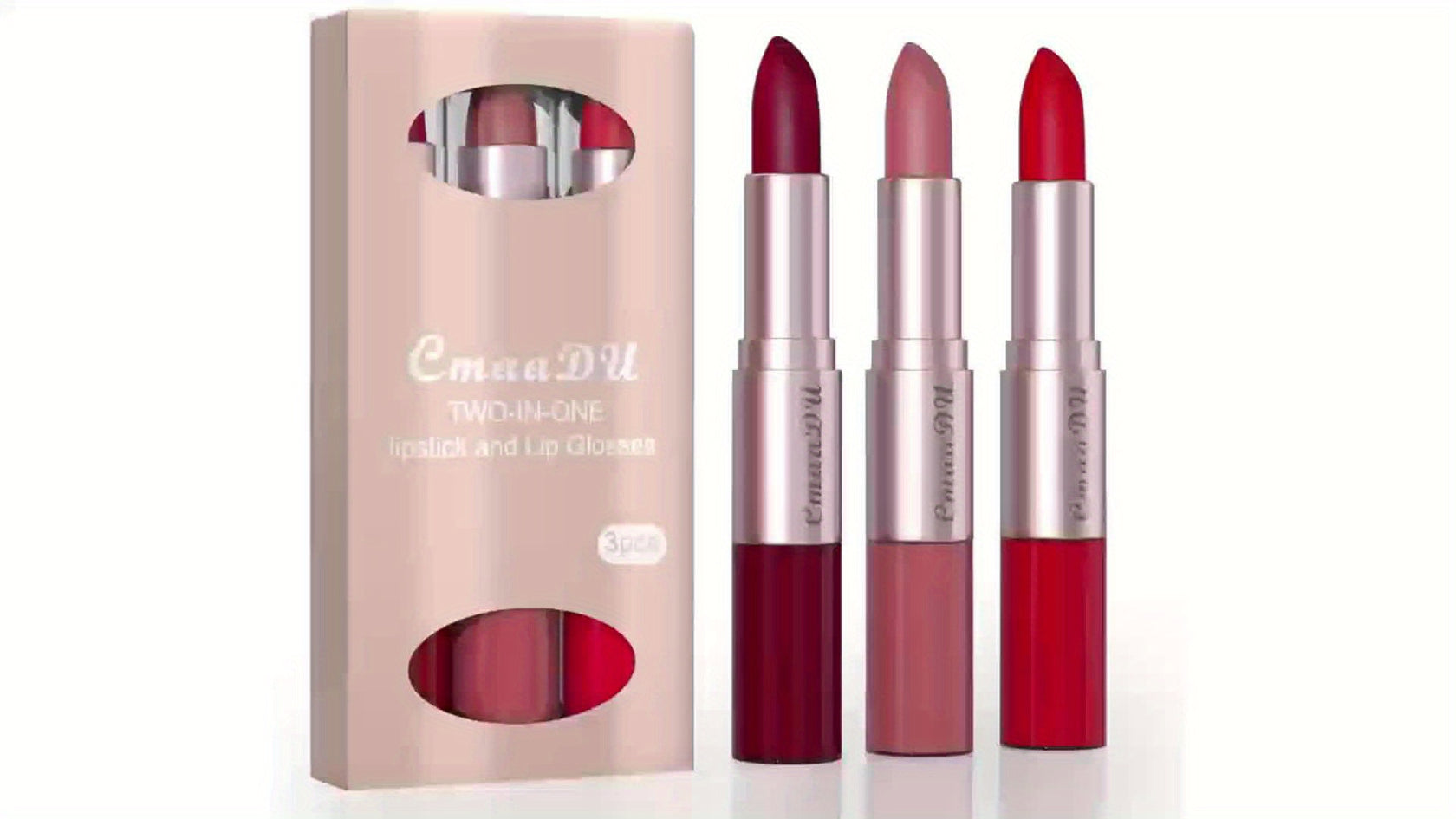 Cmaadu lipstick and lip gloss - Long-Lasting & Smudge-Proof