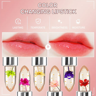 Flower Magic Color Change Lipstick Set - Hydrating, Long Lasting