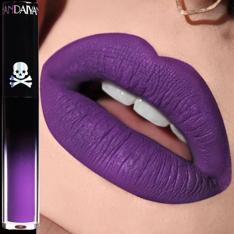 Gothic Lipstick Delight: 12 Colors of Alluring Matte Glam!