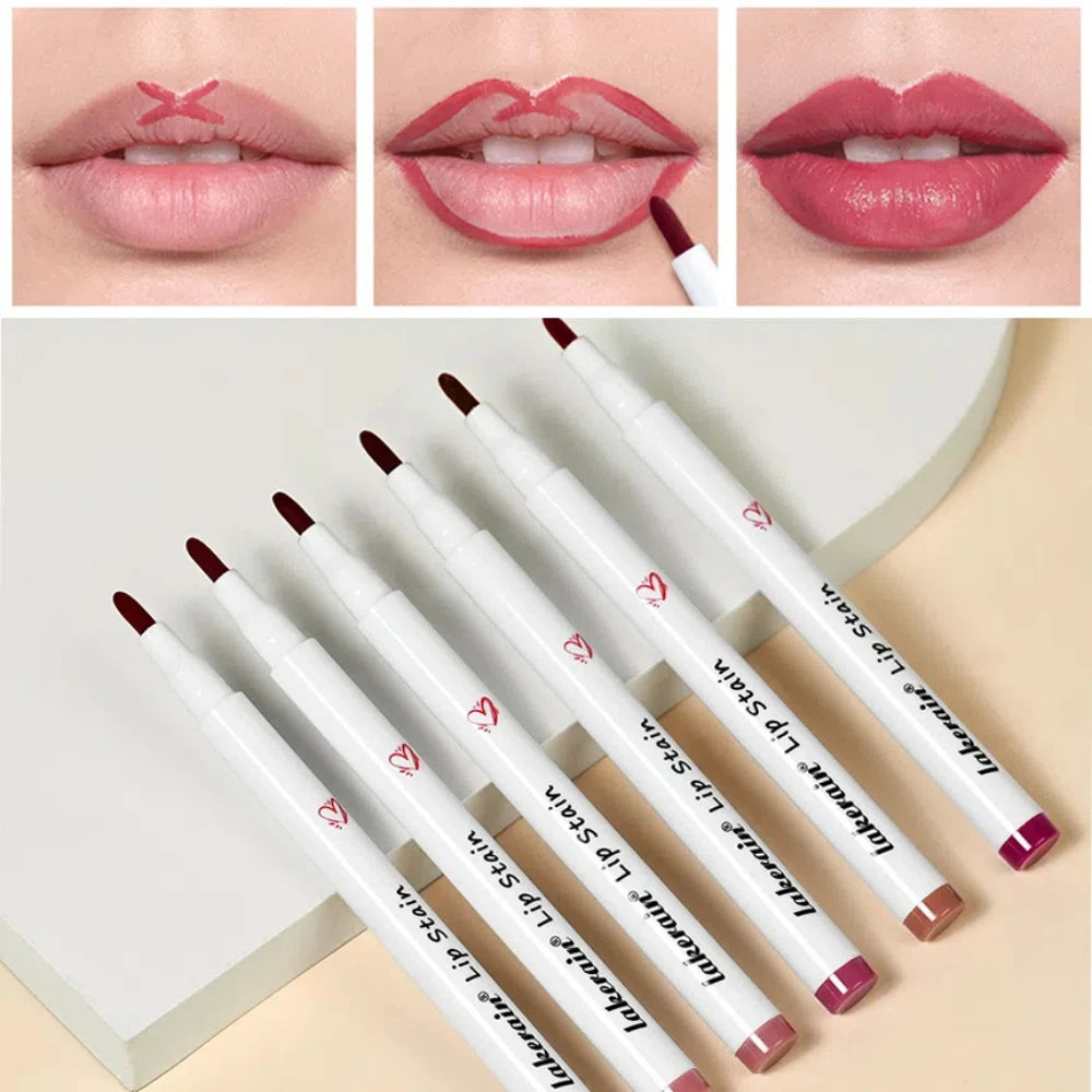 Liquid Lip Gloss Pen Long Lasting Matte Pink Red Lipstick