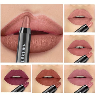 Matte Lipstick Crayon Collection - Vibrant Colors for All-Day Wear