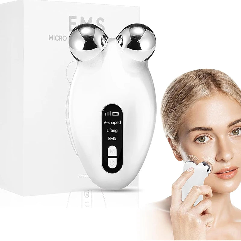 Revitalizing Mini Microcurrent Facial Lift Roller for Youthful Skin