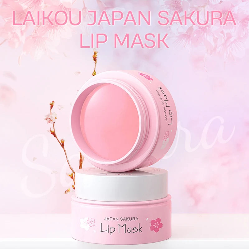 Sakura Infused Lip Serum Mask for Moisture & Fine Line Repair 8g