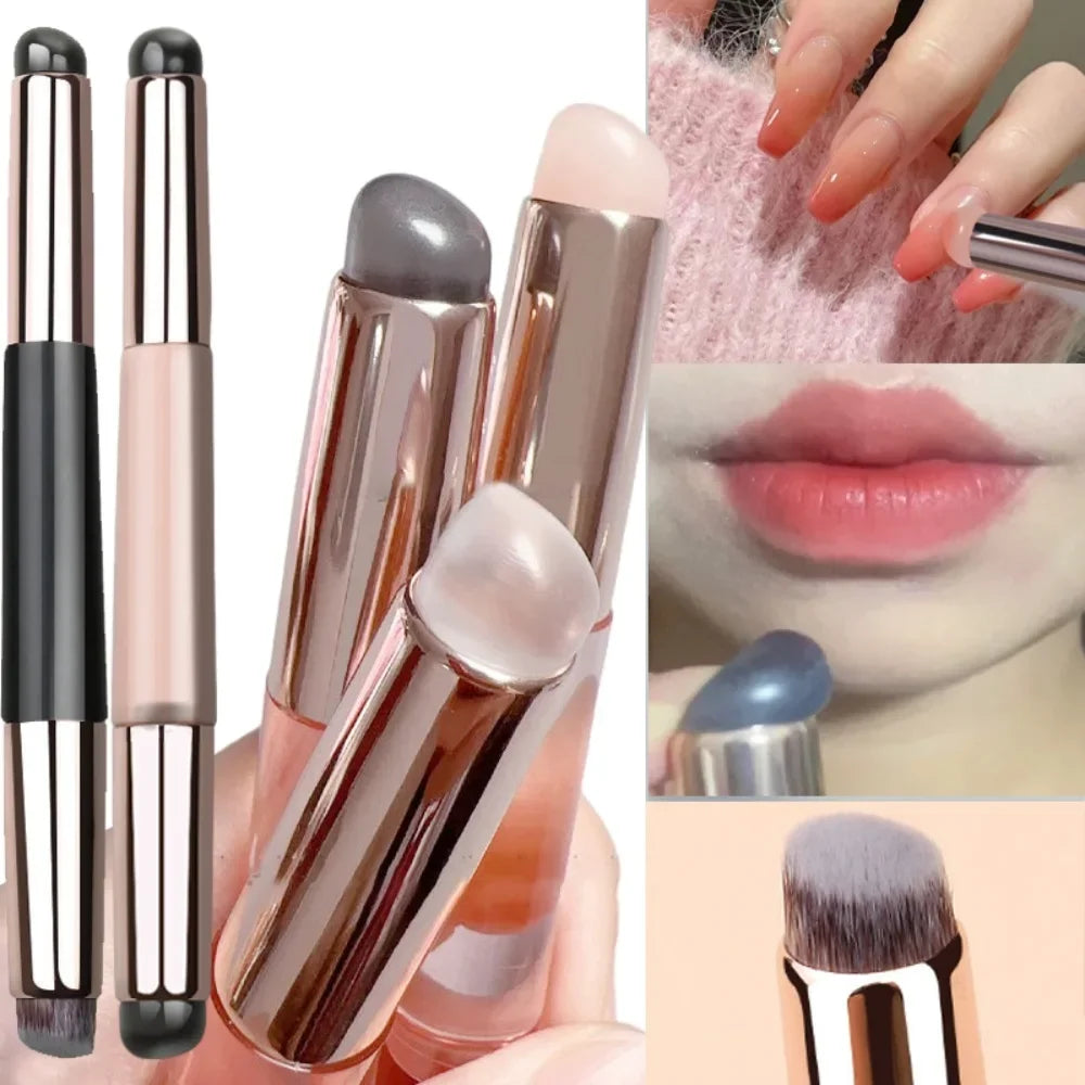 Silicone Lip Brush with Cover – Versatile Lip & Eyeshadow Applicator