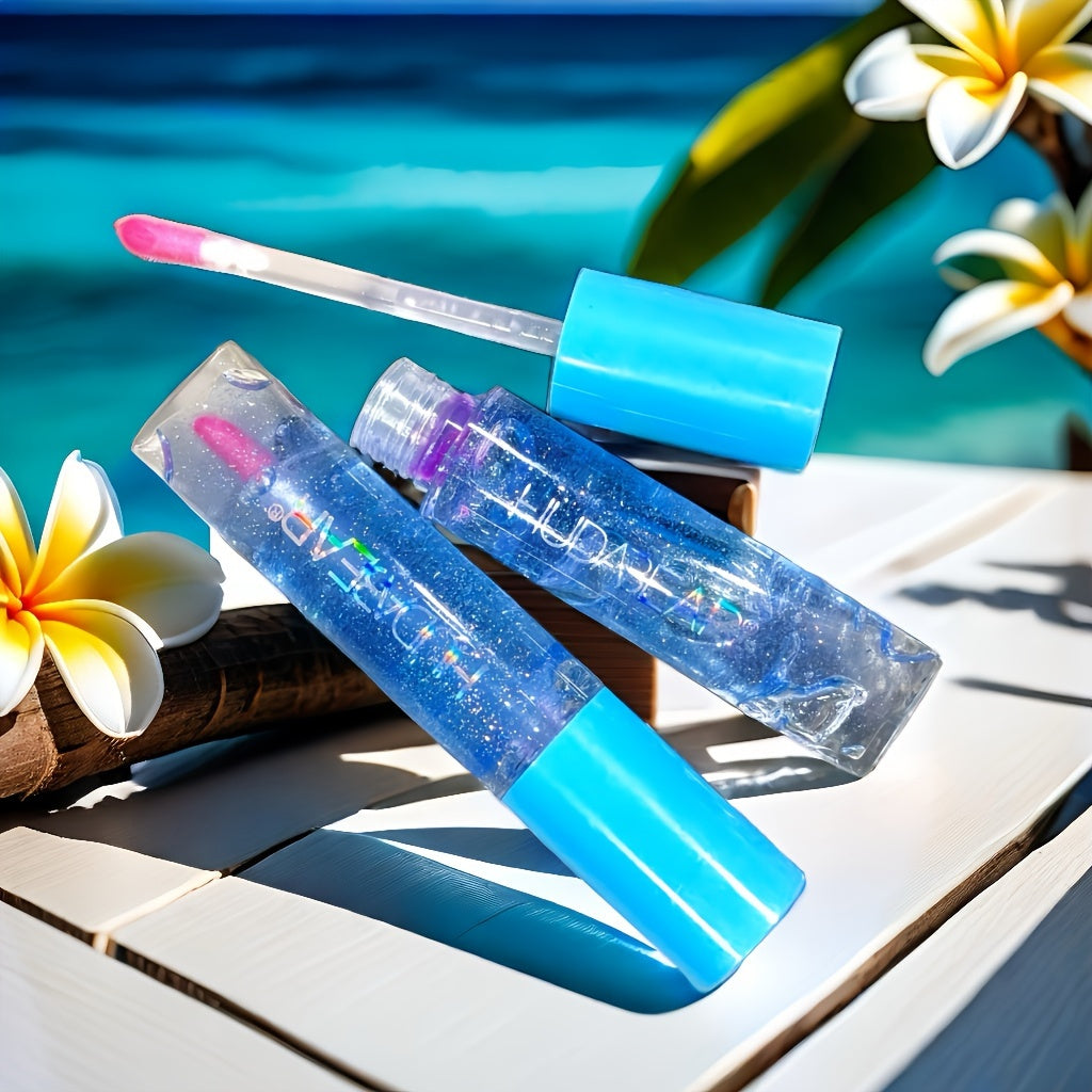 Sparkly Lip Oil – Hydrating Berry Gloss with Color Change