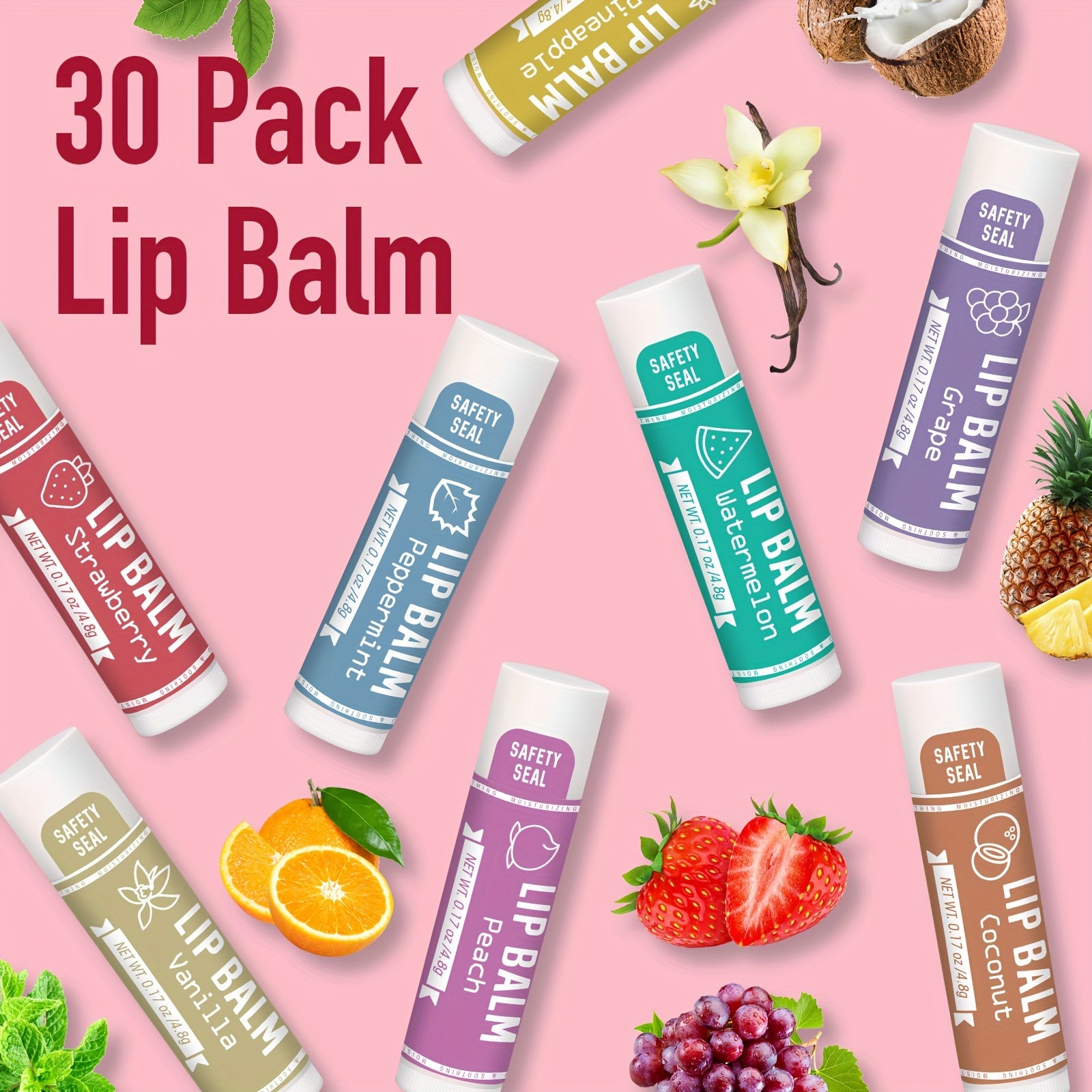 Ultimate Lip Care Kit: 30 Nourishing Balms for Every Occasion