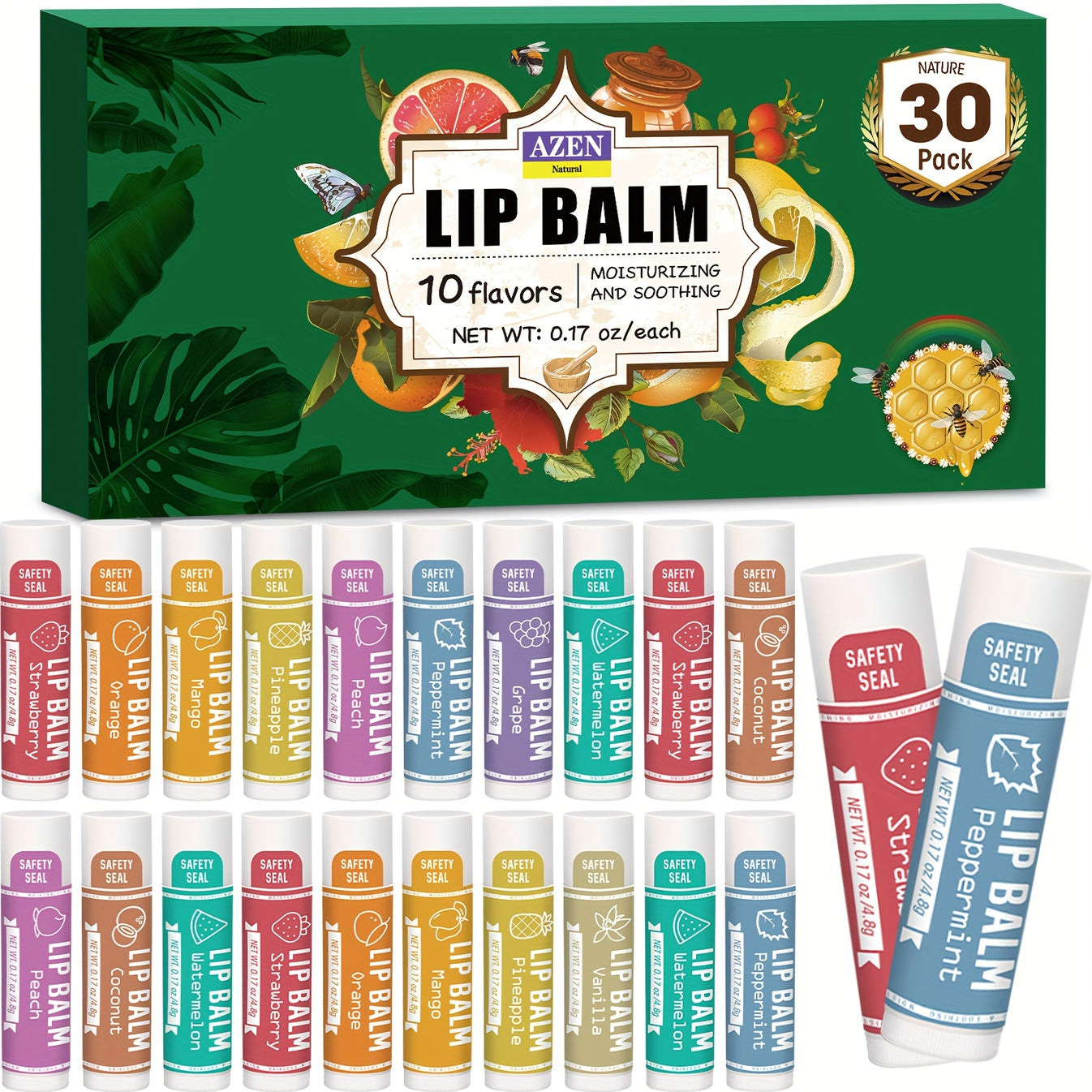 Ultimate Lip Care Kit: 30 Nourishing Balms for Every Occasion