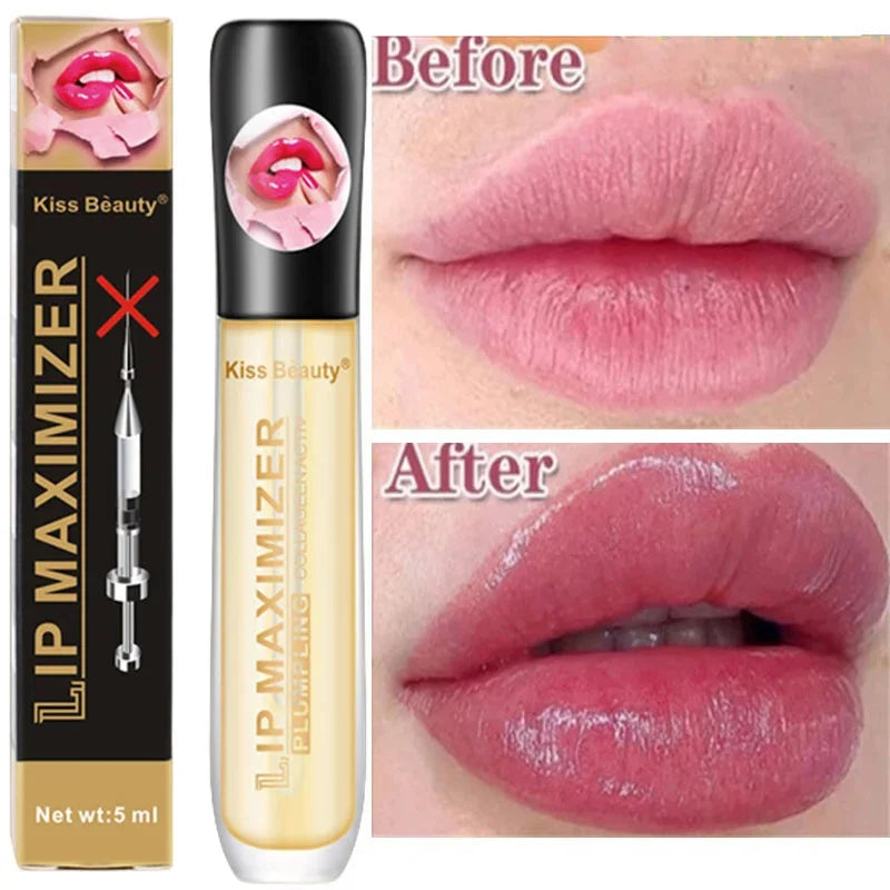 Vitamin E Lip Plumper Serum - Instant Volume & Hydration for Fuller Lips