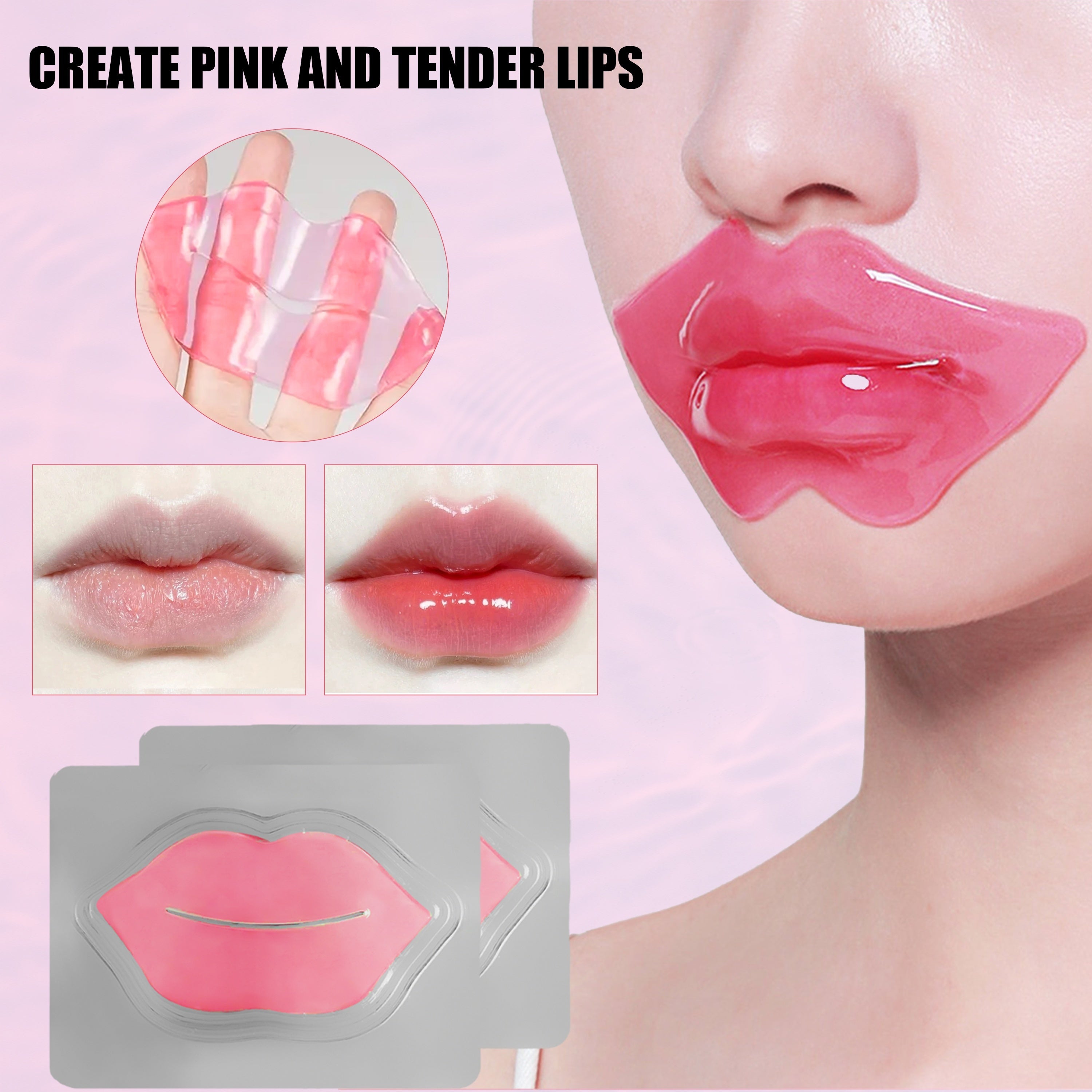 Xioimy Hydrating Lip Masks - 20 Pack for Soft, Plump Lips!